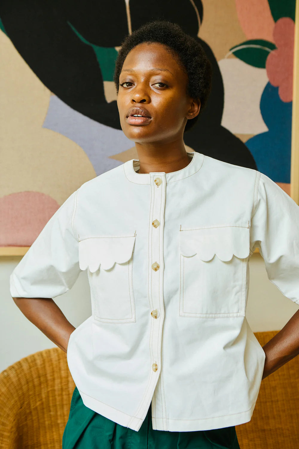 Buy online LF Markey Alwyn Top - White | Frontiers Woman Edinburgh