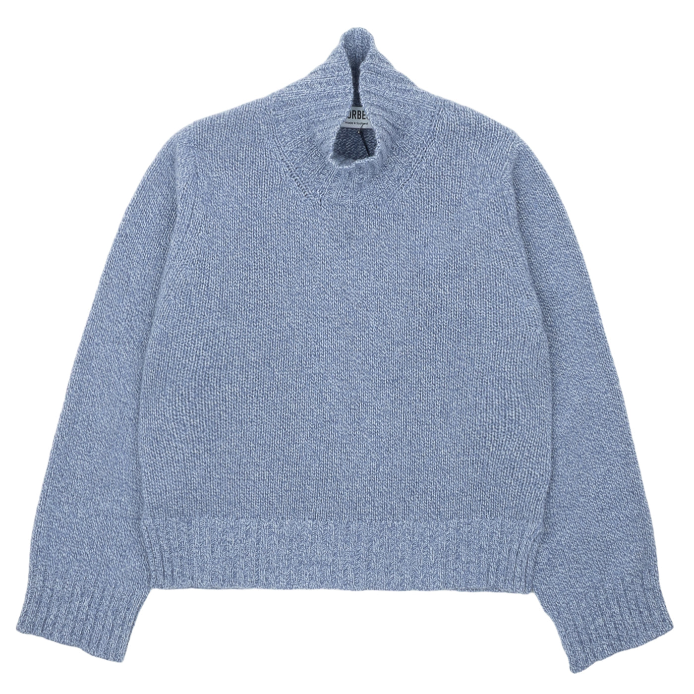 Buy online Forbes Funnel Neck Jumper - Periwinkle Melange | Frontiers Woman